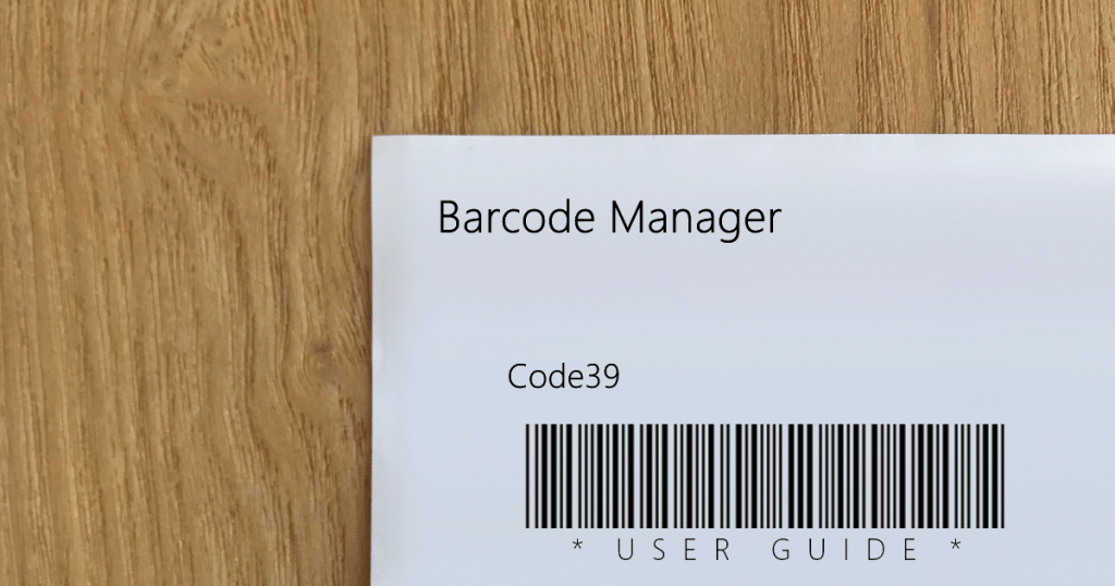 Barcode Manager User Guide